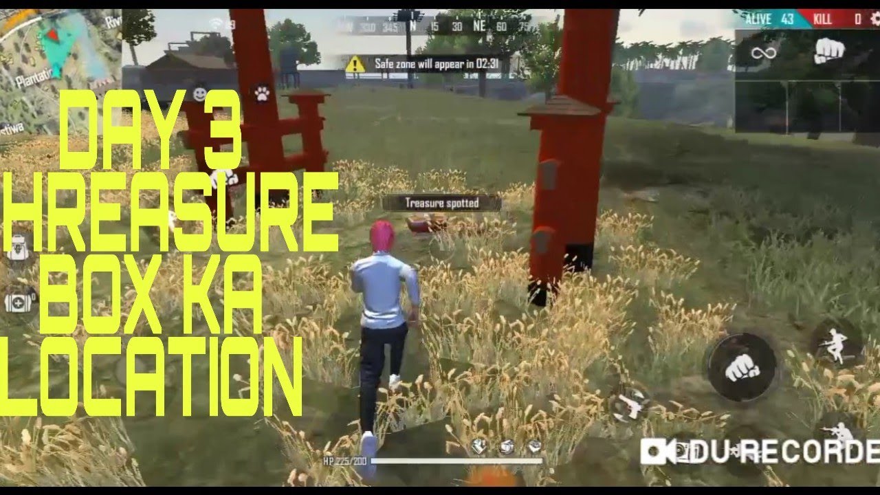 DAY 3 THREASURE BOX KA LOCATION - YouTube