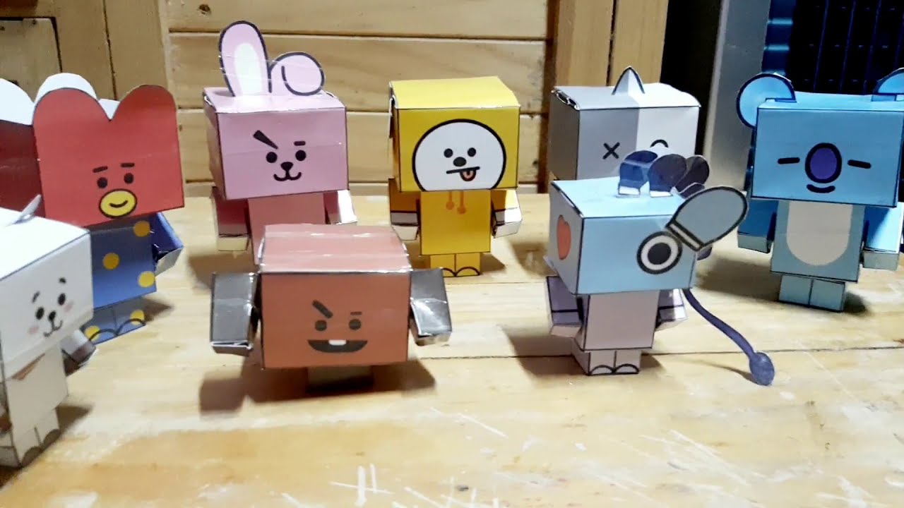 BTS BT21 Cubee Craft - YouTube