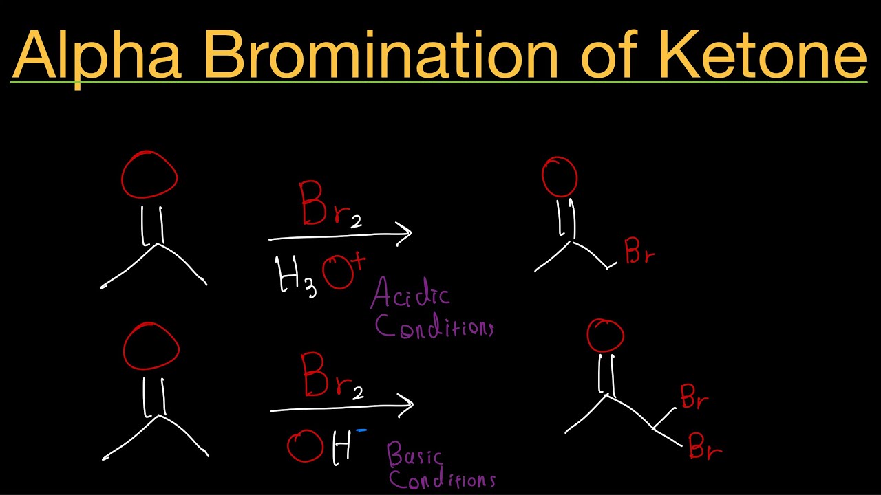 Alpha Bromination of Ketone - YouTube