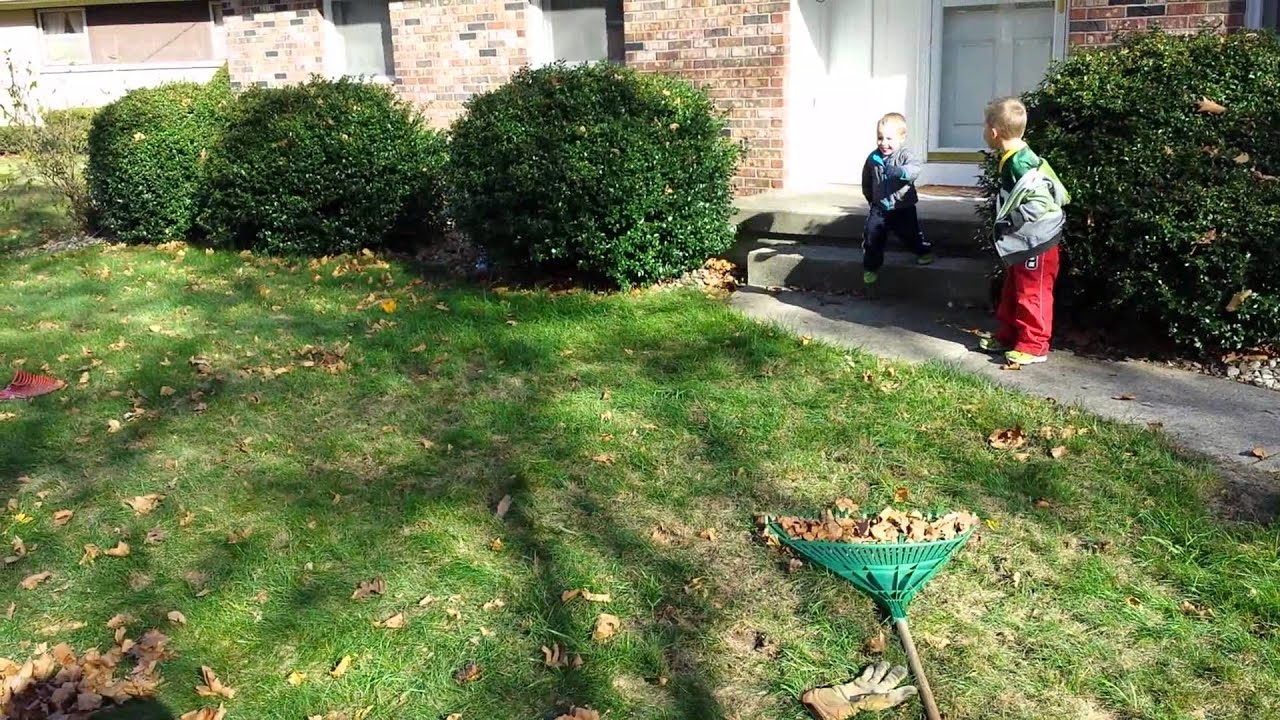 Yard work fall 2013 - YouTube