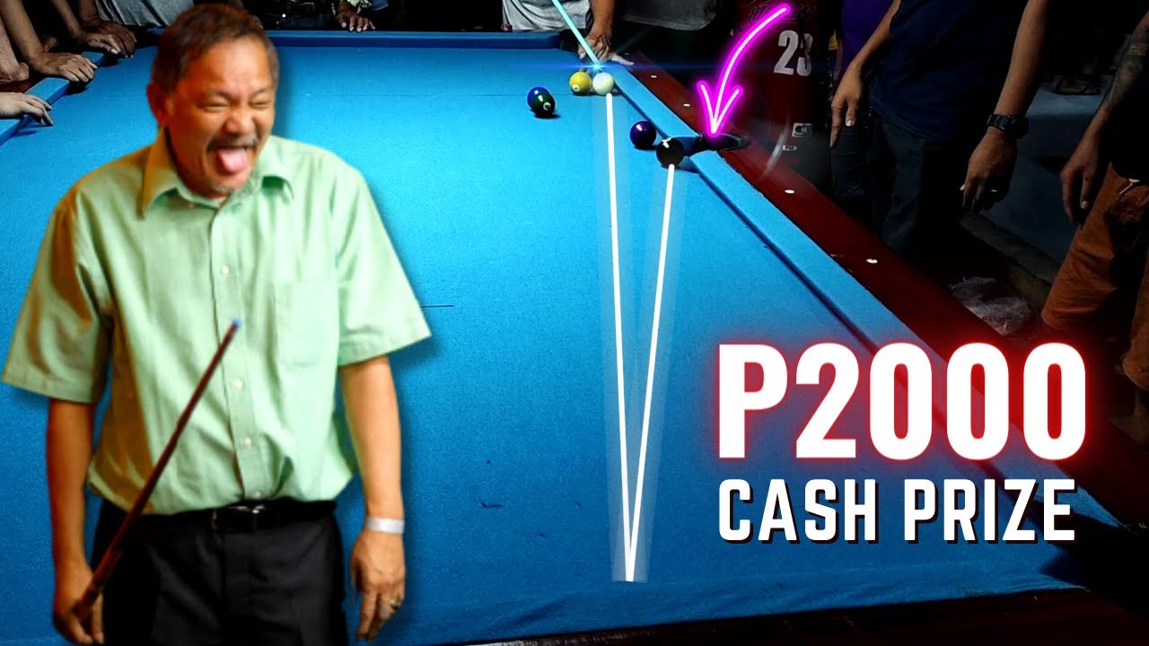 HOW TO POCKET THE 8 BALL ON EFREN REYES CHALLENGE SHOT WITH PRIZE MONEY ...