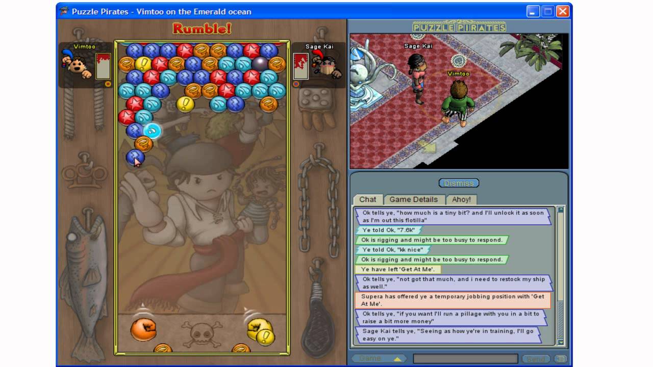 Puzzle Pirates - Rumble Practice - YouTube