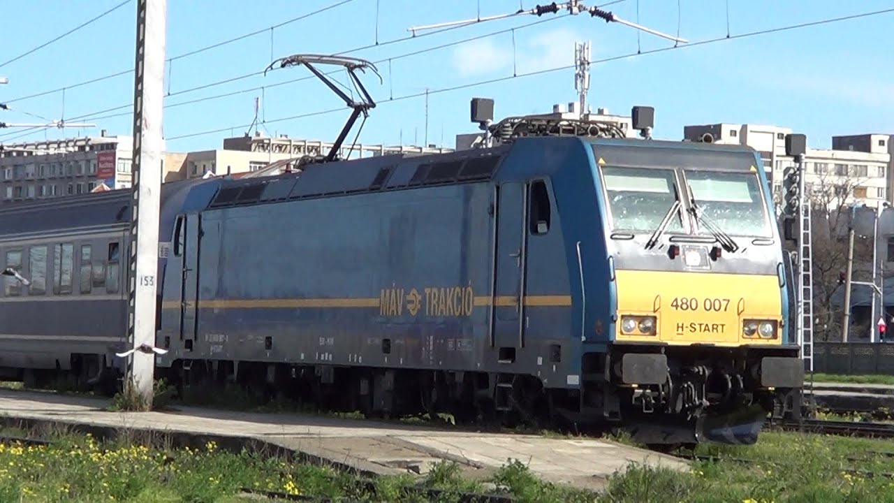 Bombardier MAV Traxx 480-007 IC Bucuresti Nord-Budapest Keleti - YouTube