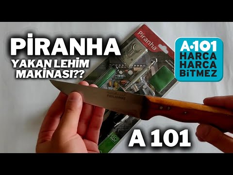 A101 DE SATILAN UYGUN FİYATLI PİRANHA LEHİM MAKİNESİ VE HAVYA SETİ!!!