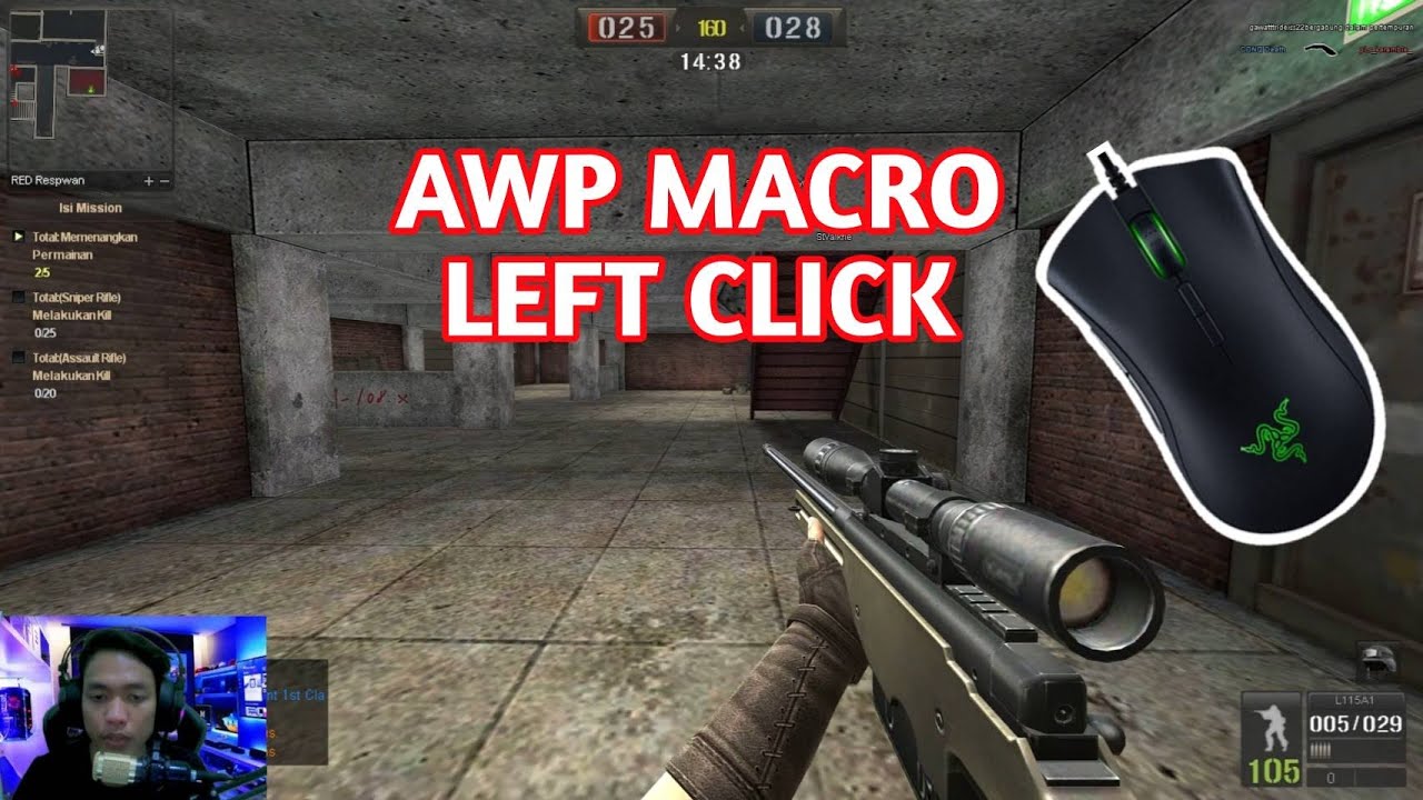Setting Macro Mouse Razer Point Blank AWP (Left Click) - YouTube