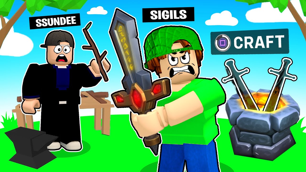 Crafting a 9,820,532 Power Sword in Roblox! - YouTube