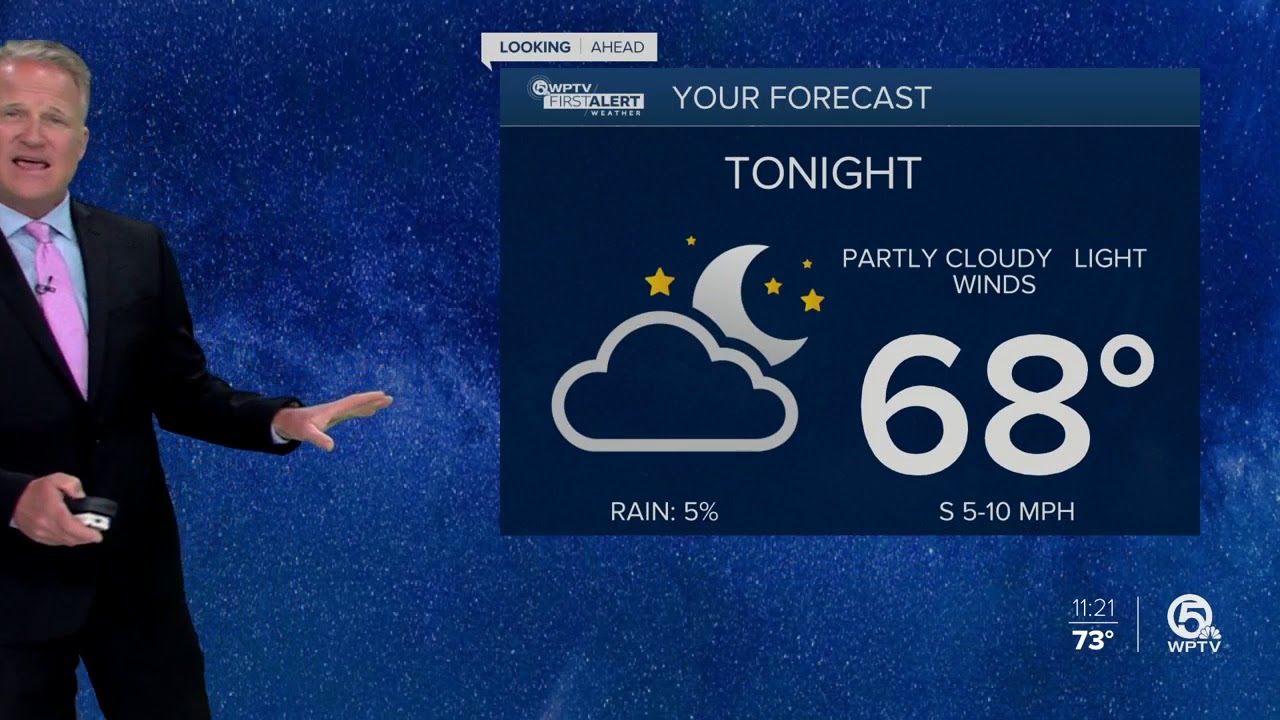 Latest Weather Forecast 11 p.m. Monday - YouTube
