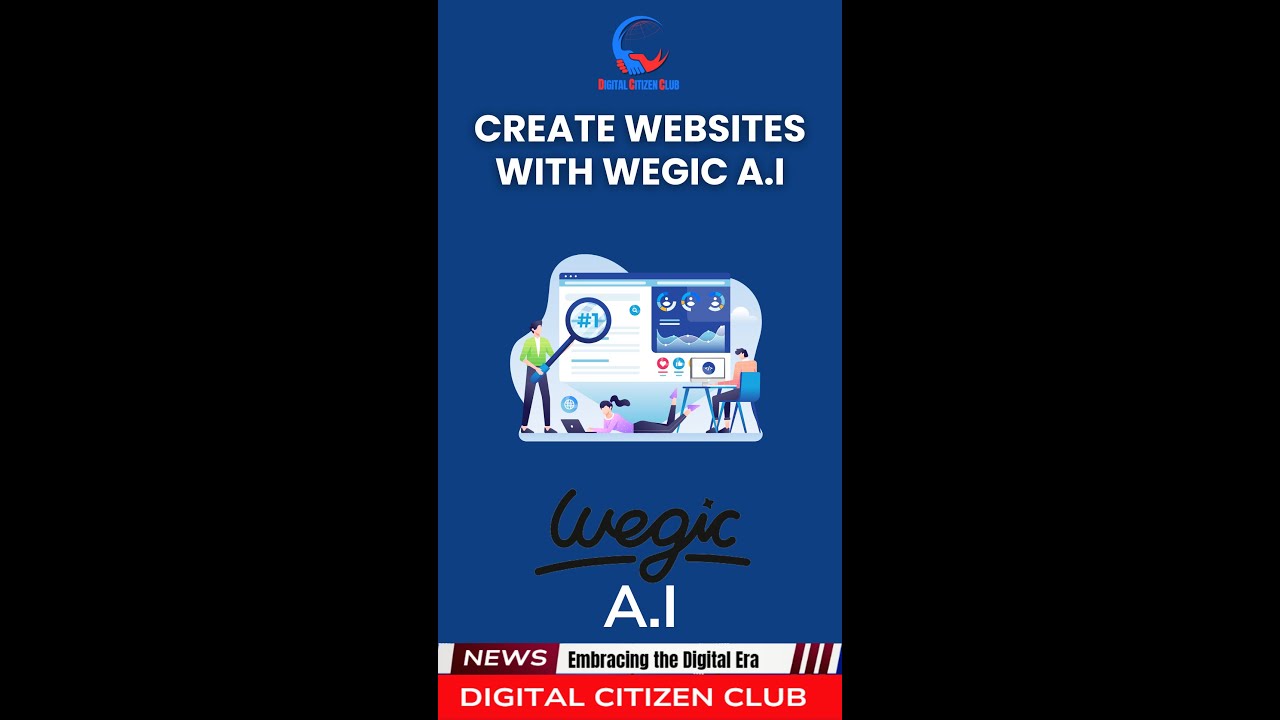 Instructions for creating a free website using Wegic A I - YouTube