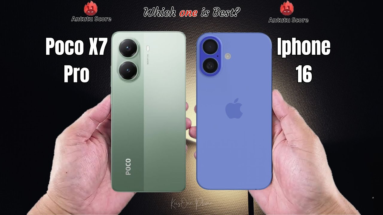 Poco X7 Pro vs Iphone 16 Full comparison ⚡Which one is Best - YouTube