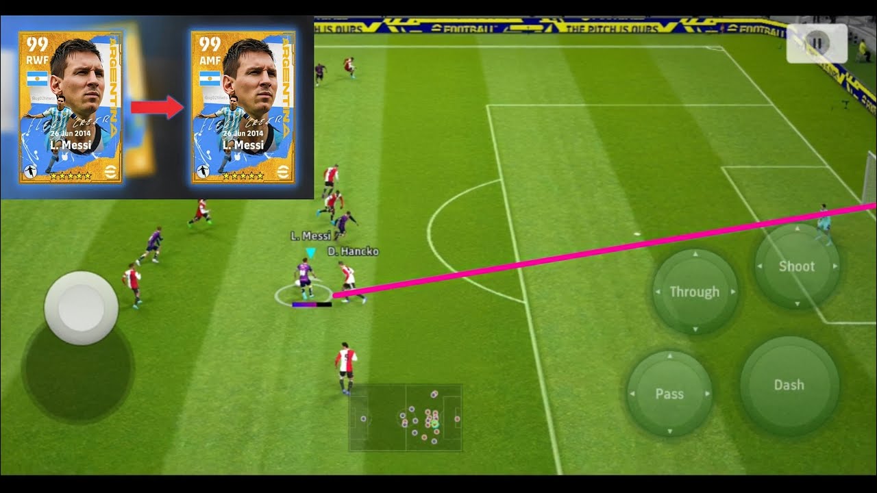 A SCREAMER BY MESSI !! 2 GOALS BY MESSI | eFootball 2023 | AI : TOP ...