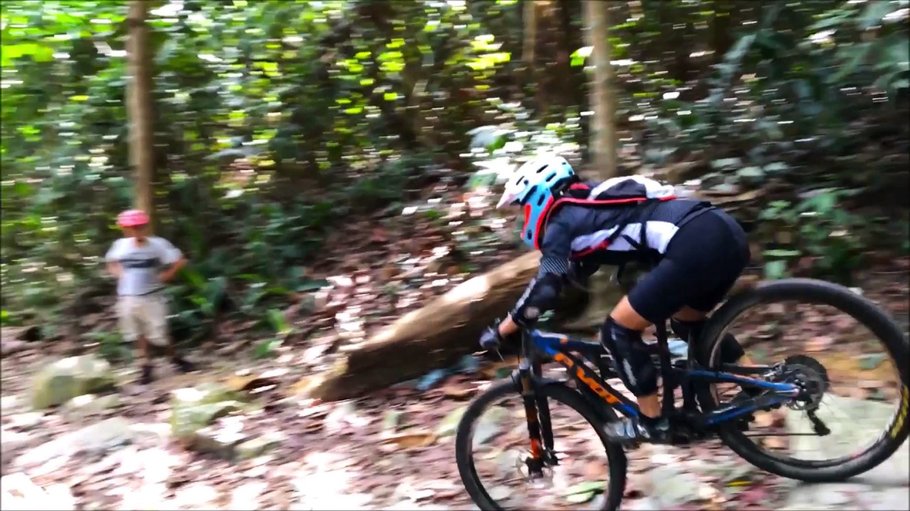 Bukit Timah MTB trail Double drops and rock garden practice! - YouTube