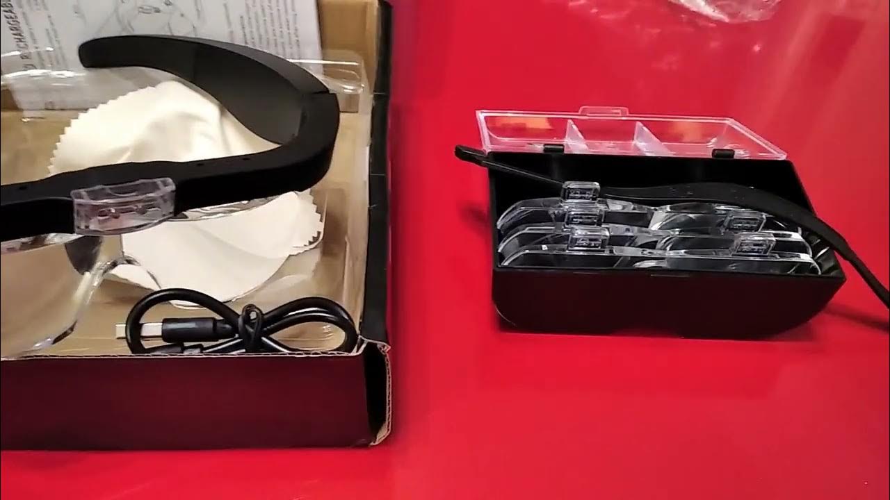 Обзор на наголовные увеличительные очки с фонариком USB с LED ...