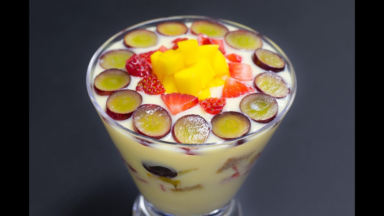 Fruit Custard (Labaniyad Furuut) كاسترد بالفواكة - YouTube