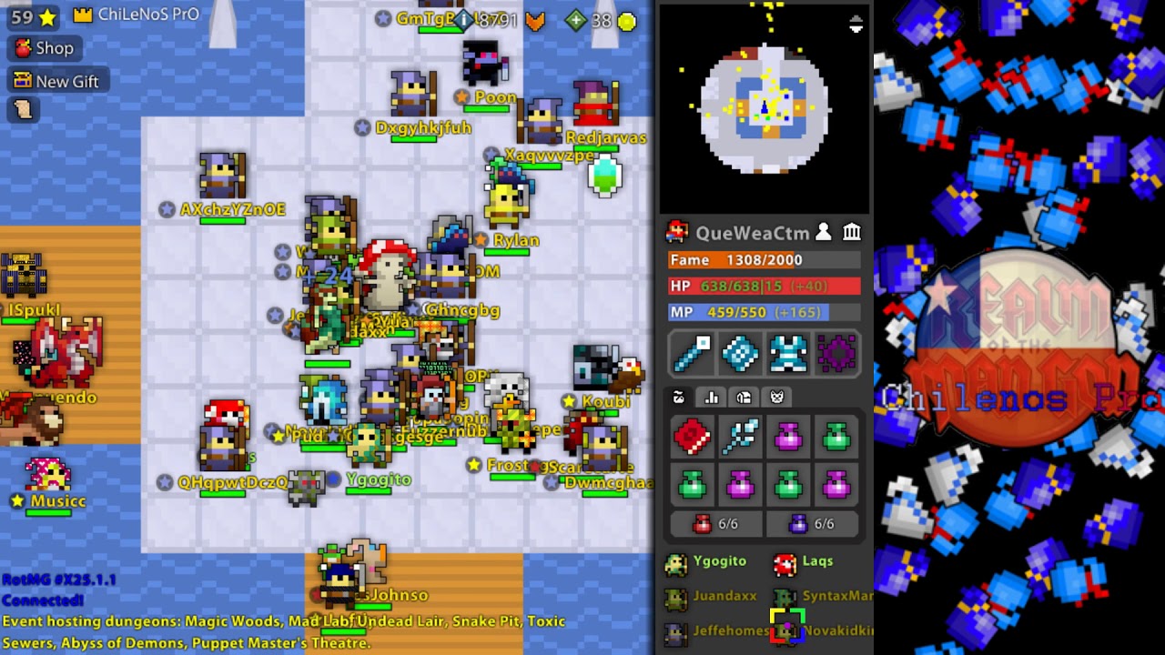 RotMG - Dungeons con la Guild en Español Chileno - YouTube