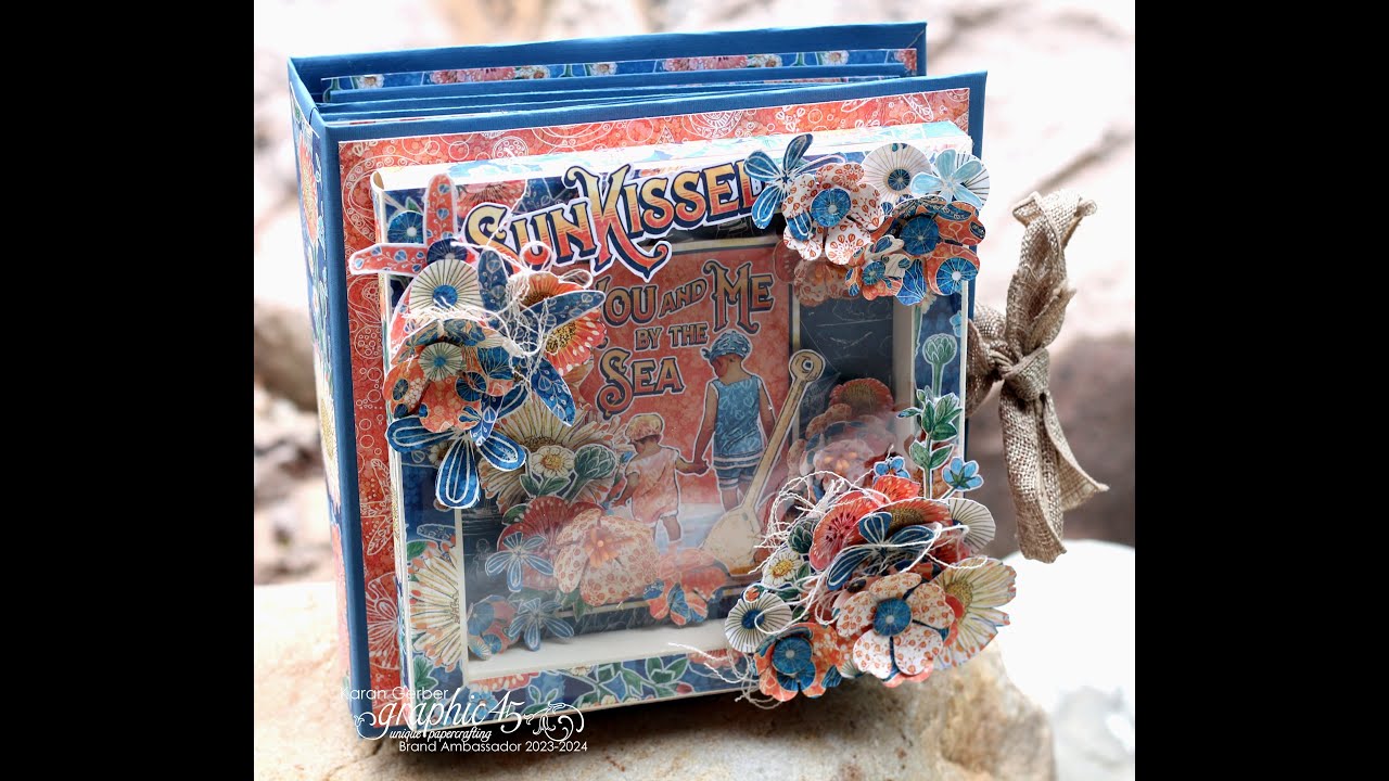 Graphic 45 Karan Gerber Shadow Box Tutorial - YouTube