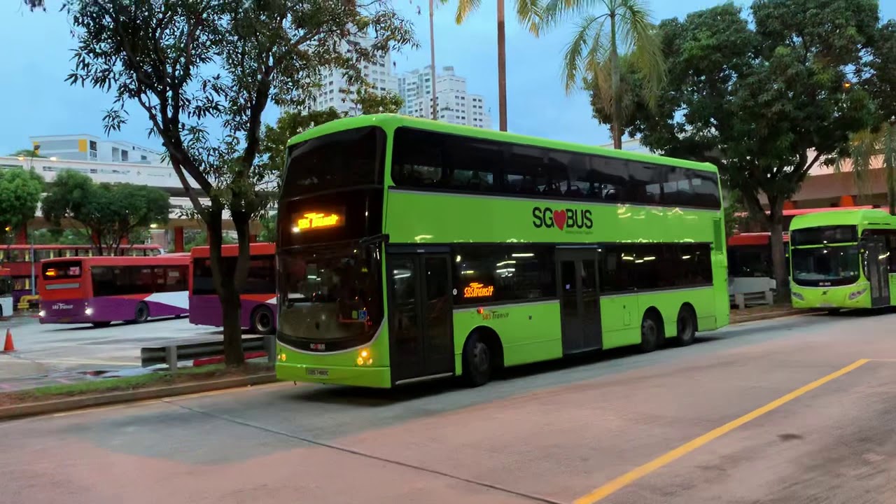 SBS Transit Volvo B9TL (CDGE) SBS7480C at Bishan Bus Interchange - YouTube