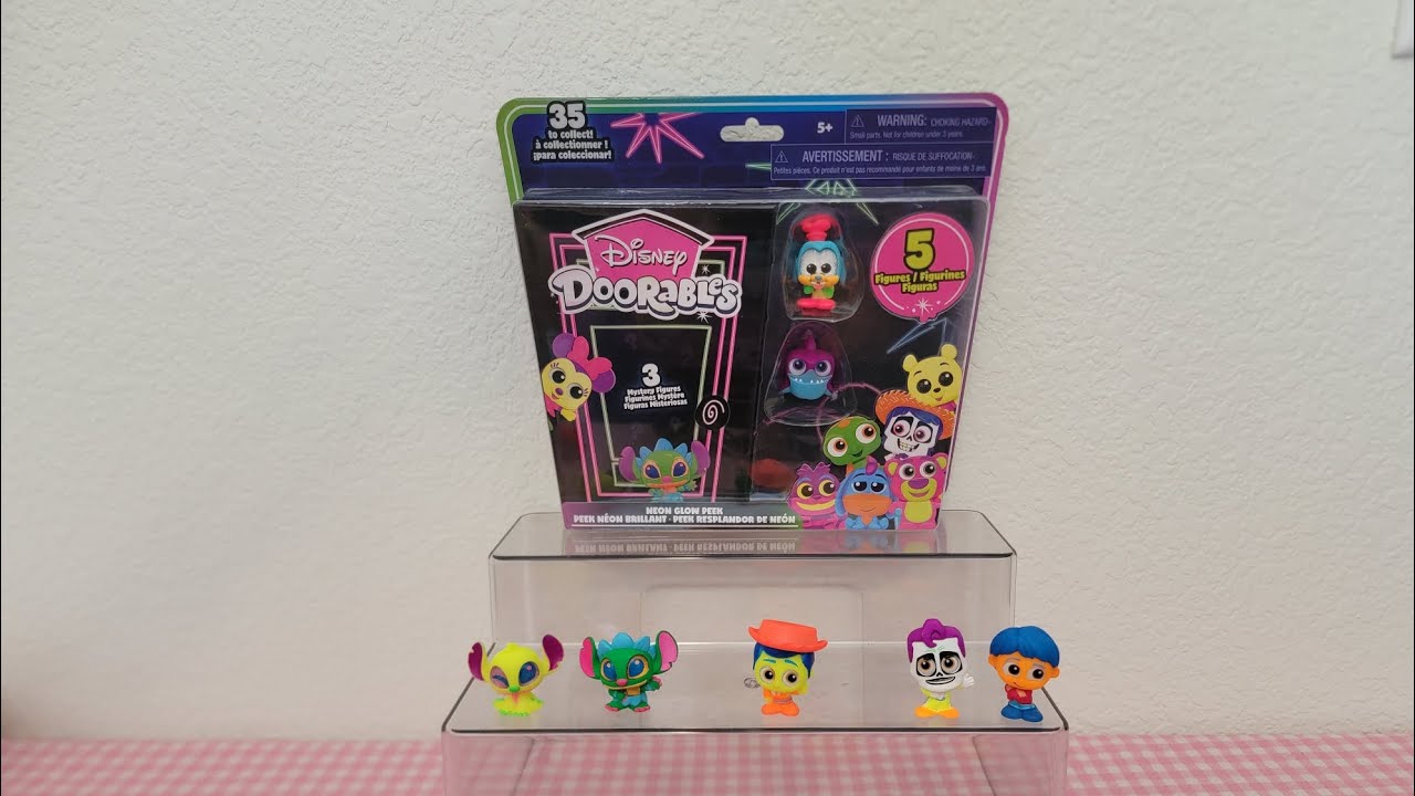 Disney Doorables Neon Glow Peek - Blind Bag Opening pt3 - YouTube