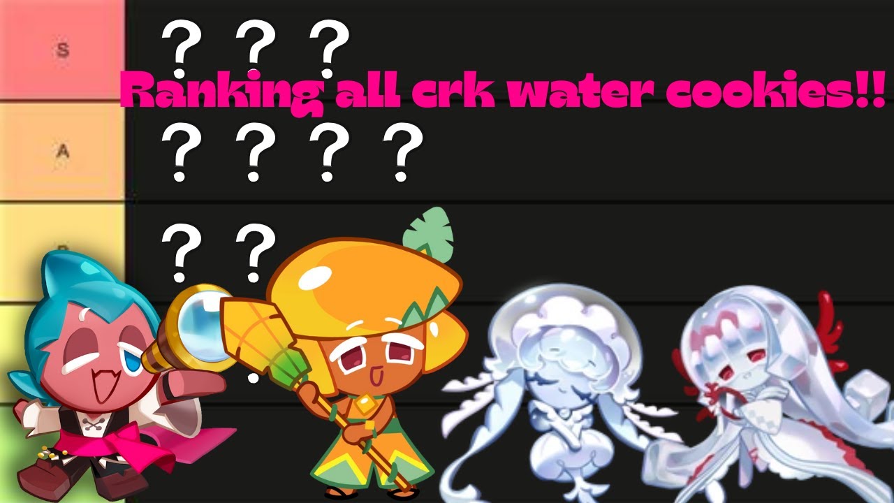 Ranking all cookie run kingdom water cookies based on cuteness - YouTube