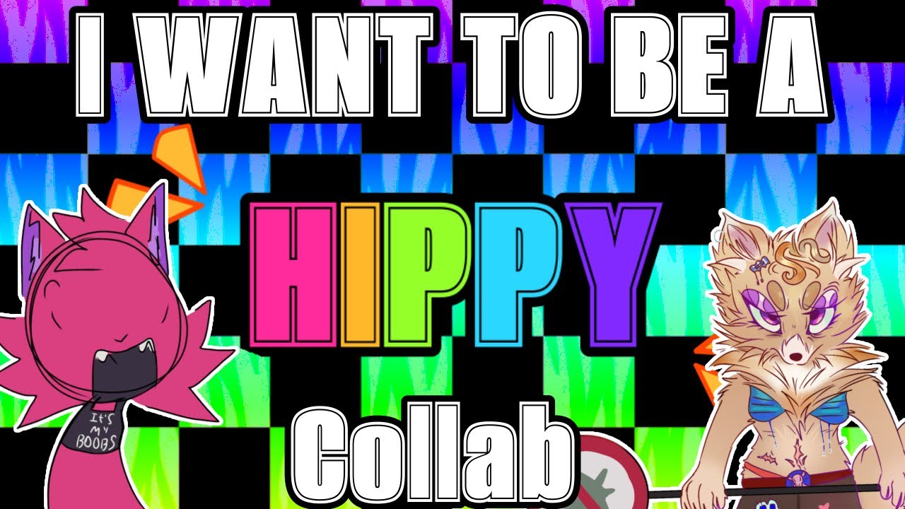I WANT TO BE A HIPPY🍃☆TW/CW: BRIGHT COLORS☆Collab meme animation by ...
