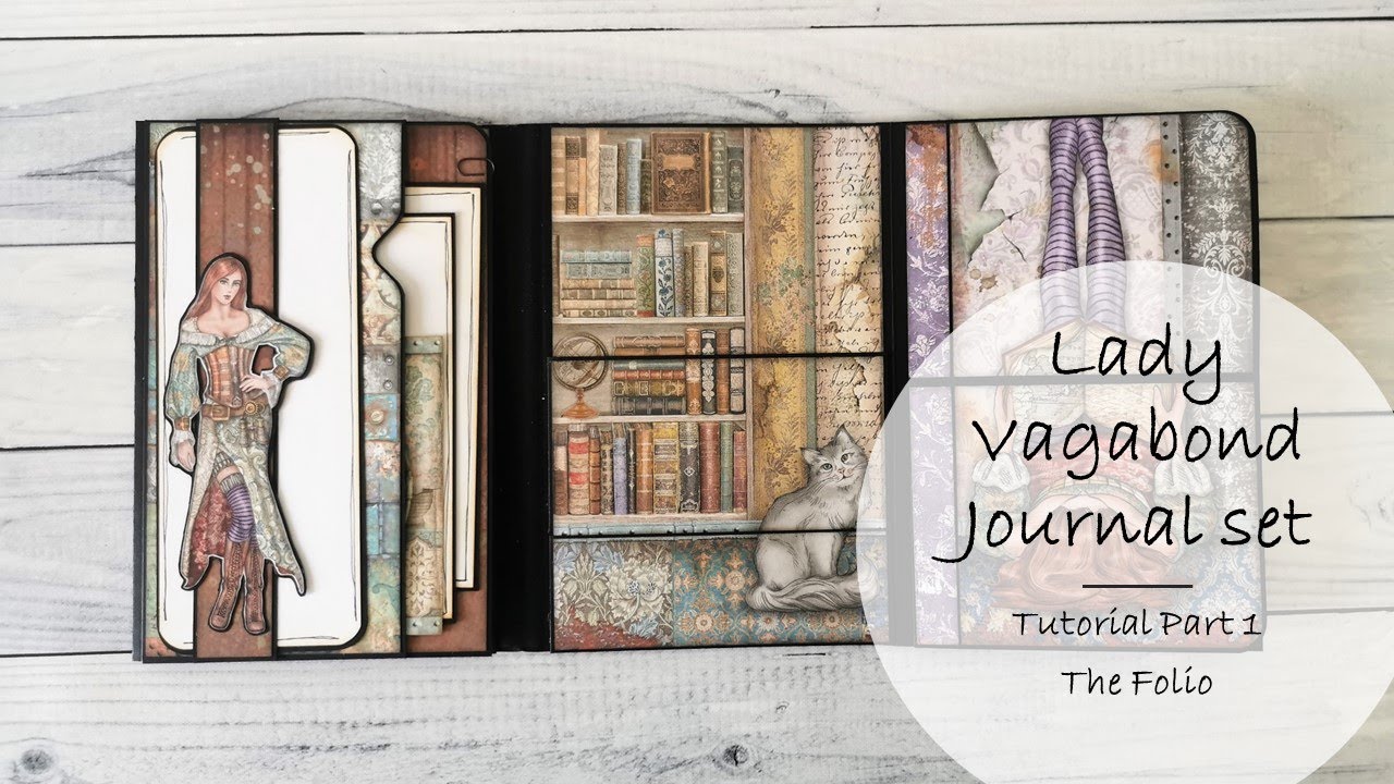 Journal set tutorial part 1 - making the folio - YouTube