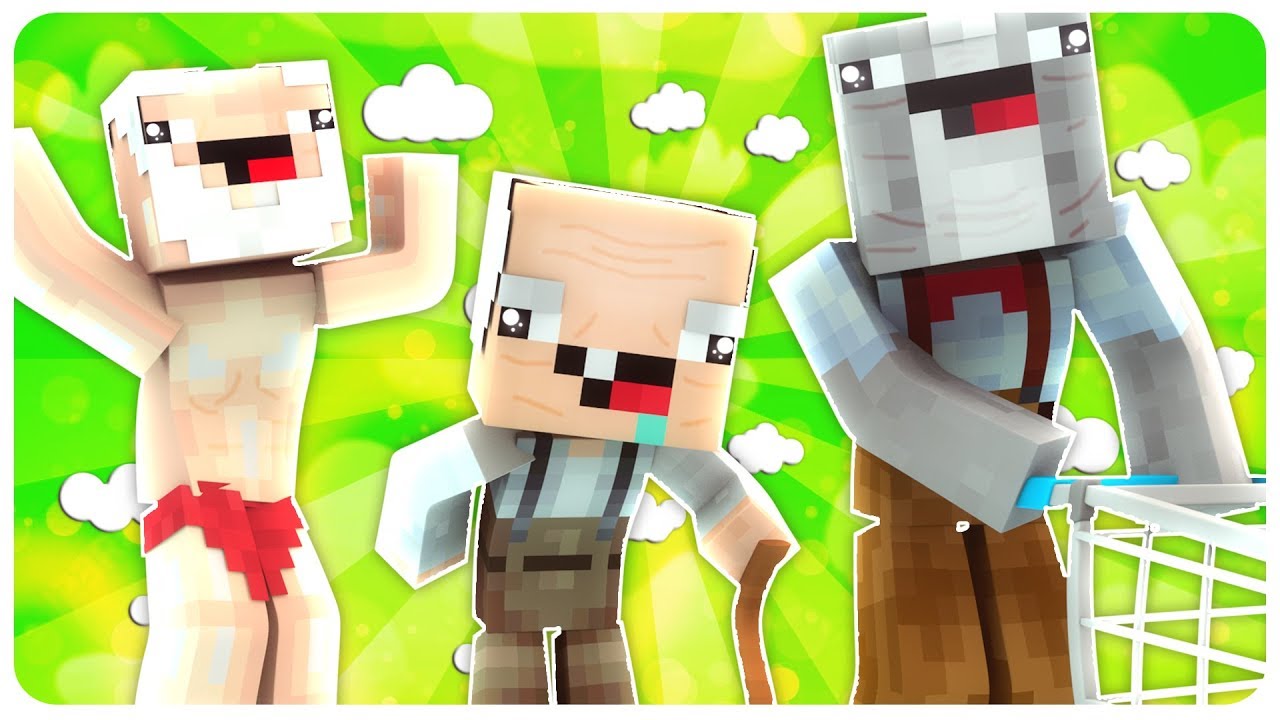 😱 MINECRAFT - NOS CONVERTIMOS EN ANCIANOS ! ⌛️👴 - YouTube