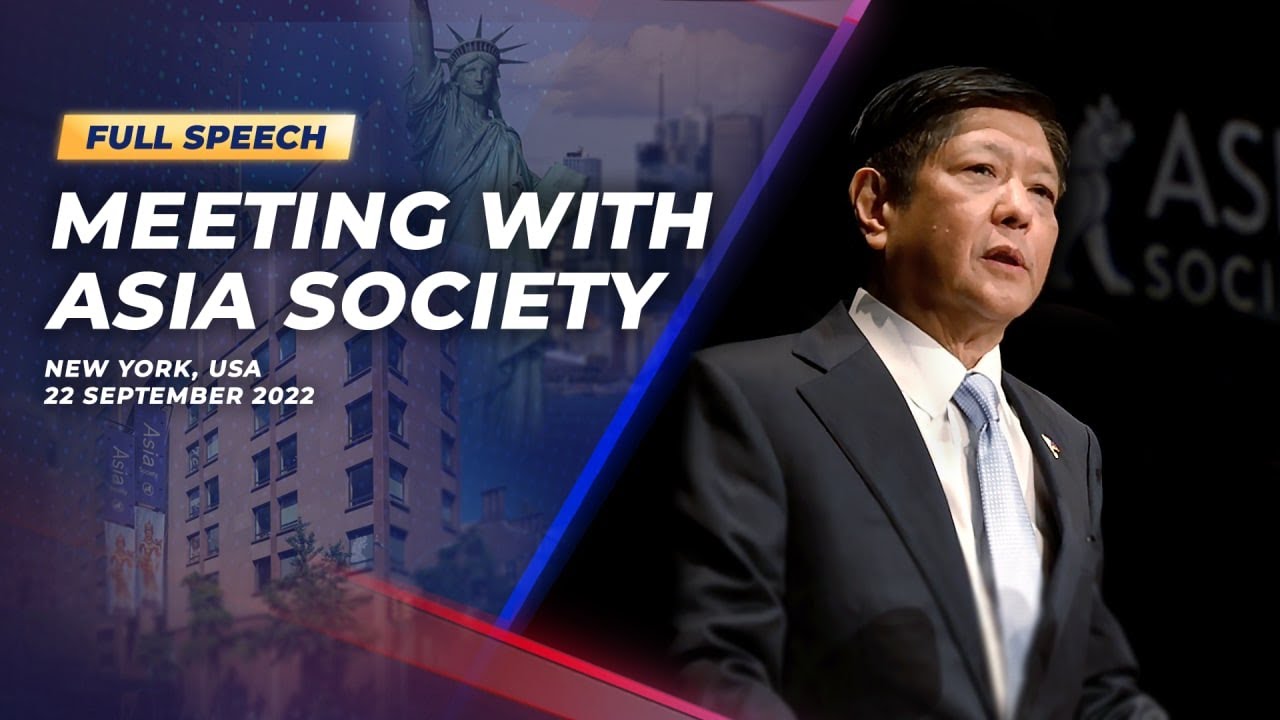 Meeting with Asia Society (Speech) 9/23/2022 - YouTube