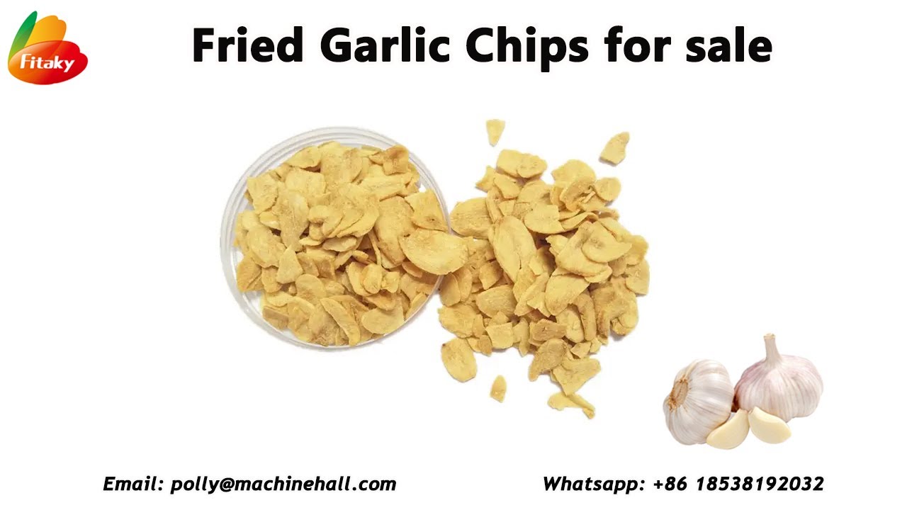 Fried Garlic Chips For Sale #friedgarlic Email: polly@machinehall.com WA: +86 18538192032 - YouTube