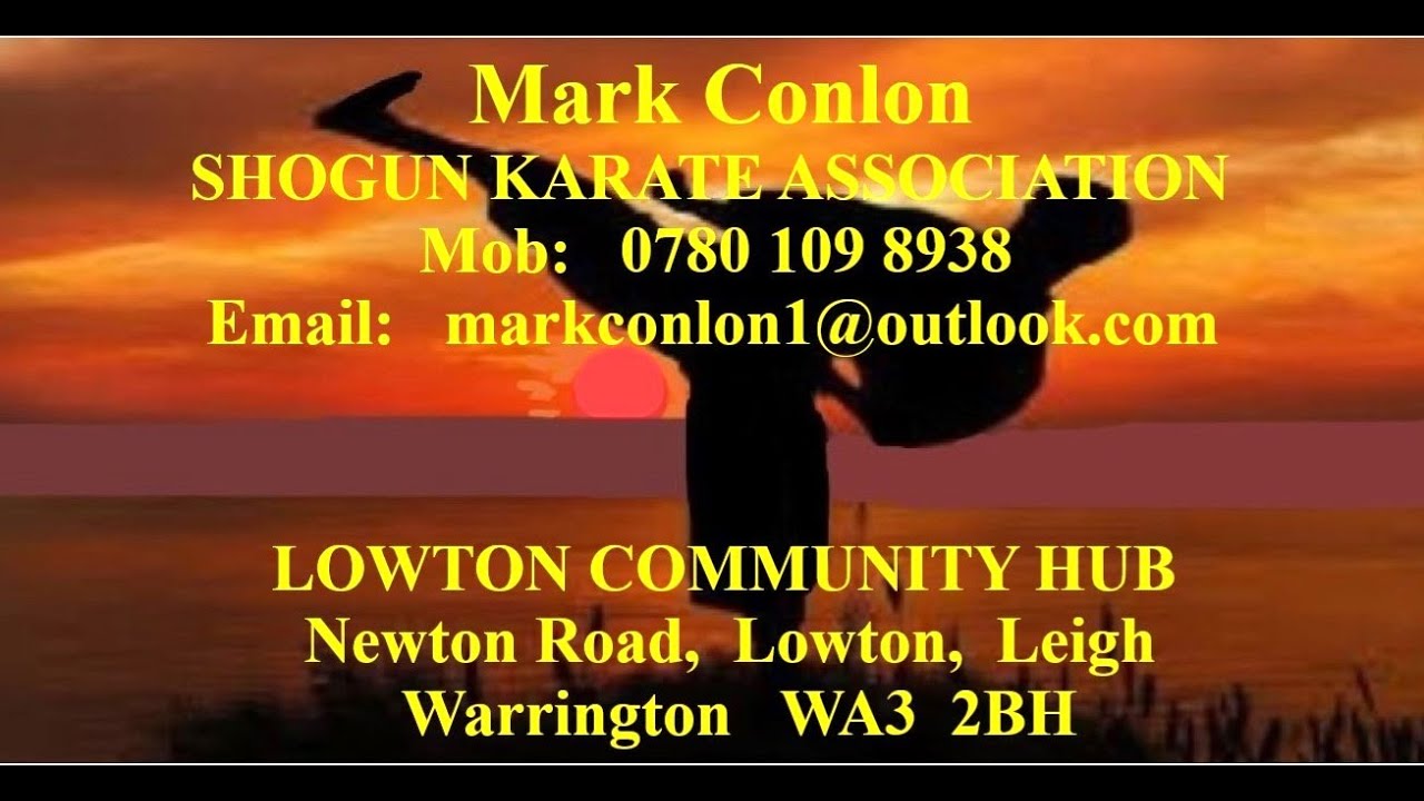 KARATE SHOGUN KARATE CLUB MARK CONLON Chief Instructor 1 YT1 - YouTube