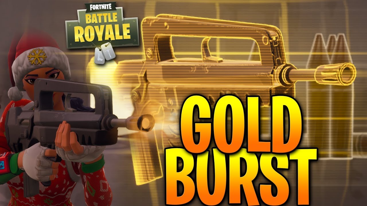 NEW Gold BURST (Famas) Fortnite Battle Royale Gameplay! - YouTube