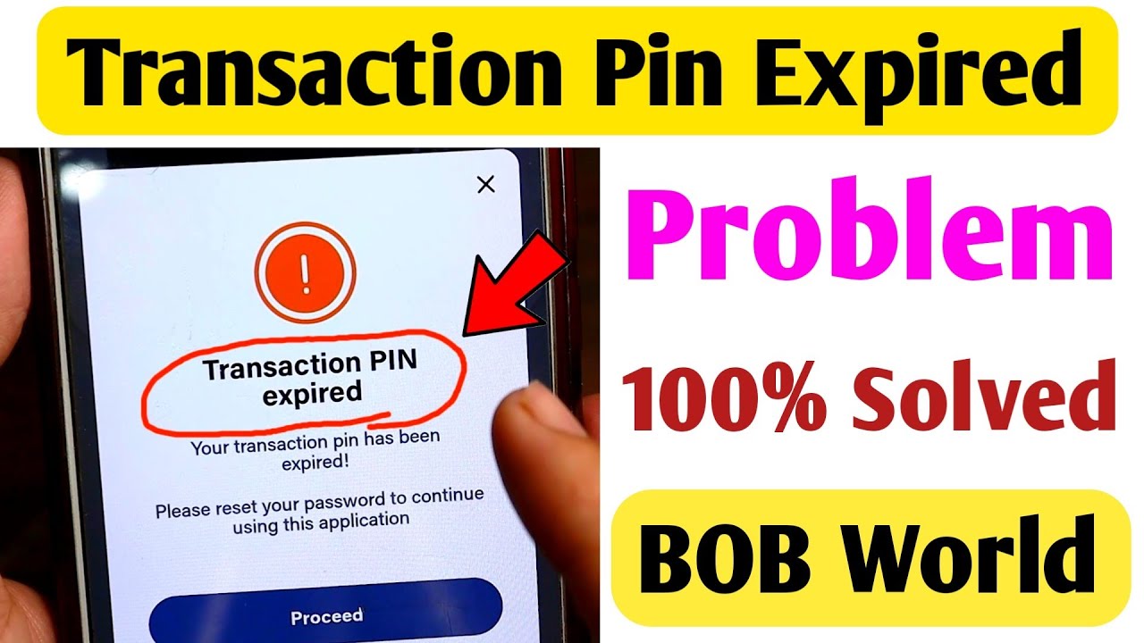 BOB World Login Problem 100% Solved😍 | bob transaction pin expired ...