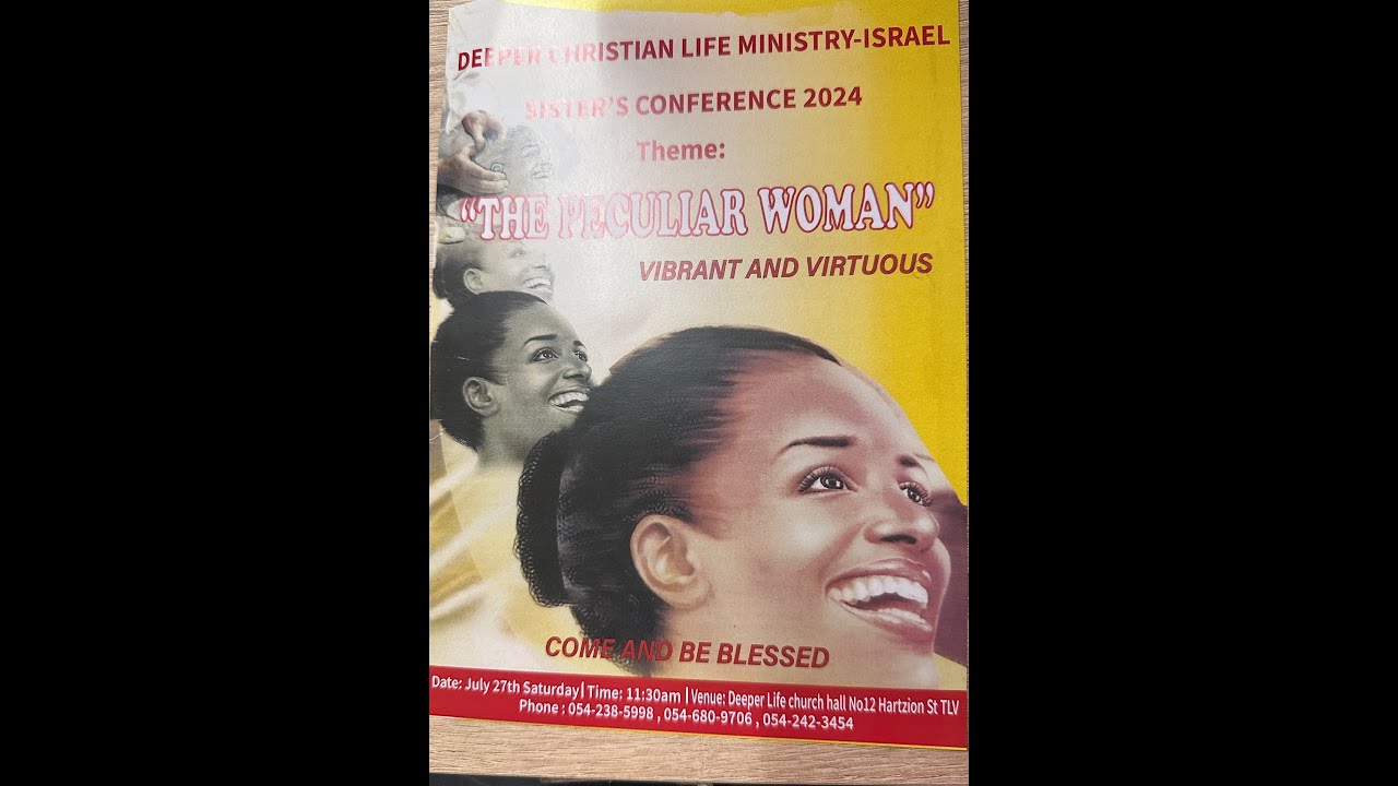 SPECIAL WOMEN'S PROGRAM(THE PERCULIAR WOMAN VIBRANT AND VIRTUOUS ( 27 ...