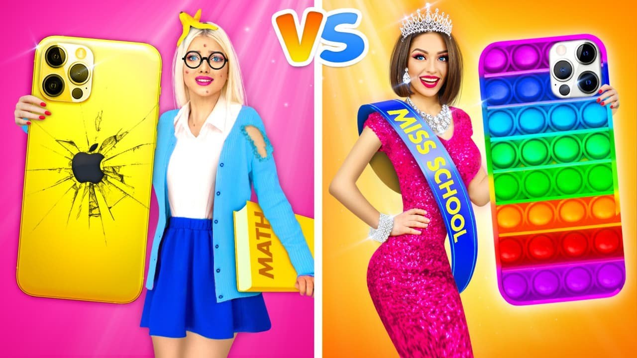 POPULAR VS NERD AT SCHOOL || Types of Students in Life! How To Become ...