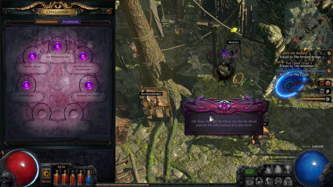 Path of Exile part 114 - Through the Crypt - YouTube