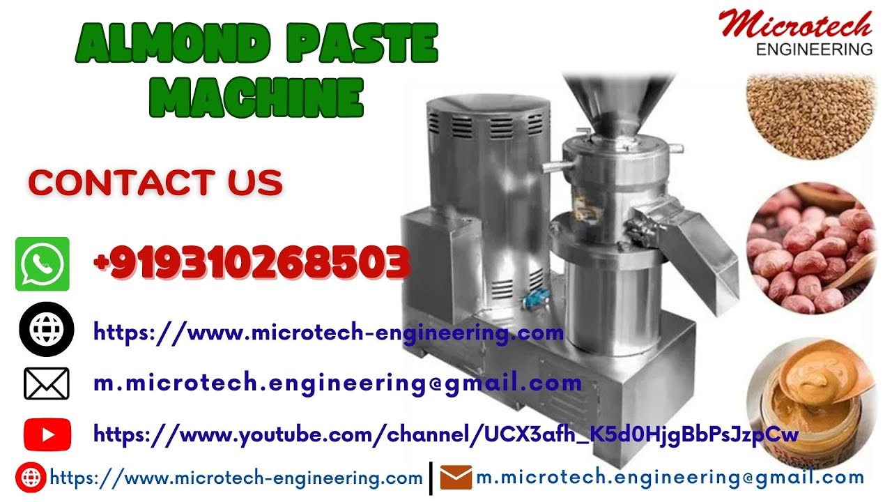 WHATSAPP +91-93102 68503, soked Almond paste Machine, soked cashew ...