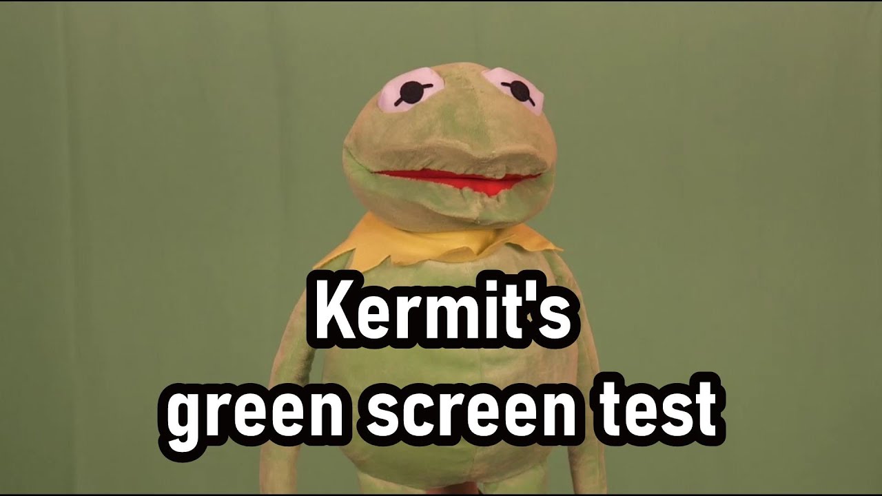 Kermit the Frog’s green screen test - YouTube