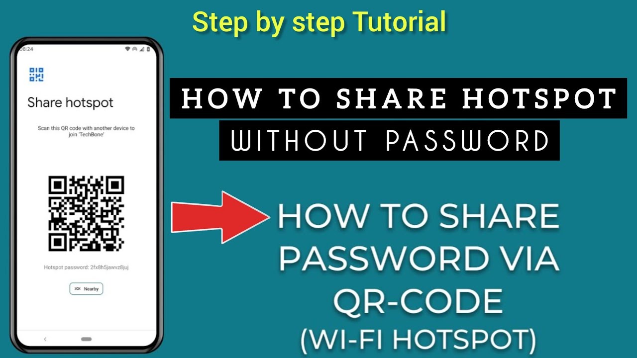 How To Share Mobile Hot Spot Without Password || Share Hotspot Using QR ...