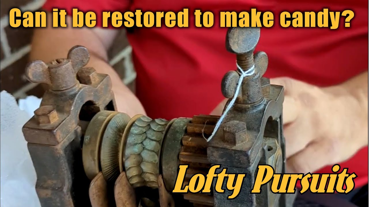 Restoring a 100 year old machine to make candy for the first time in a ...