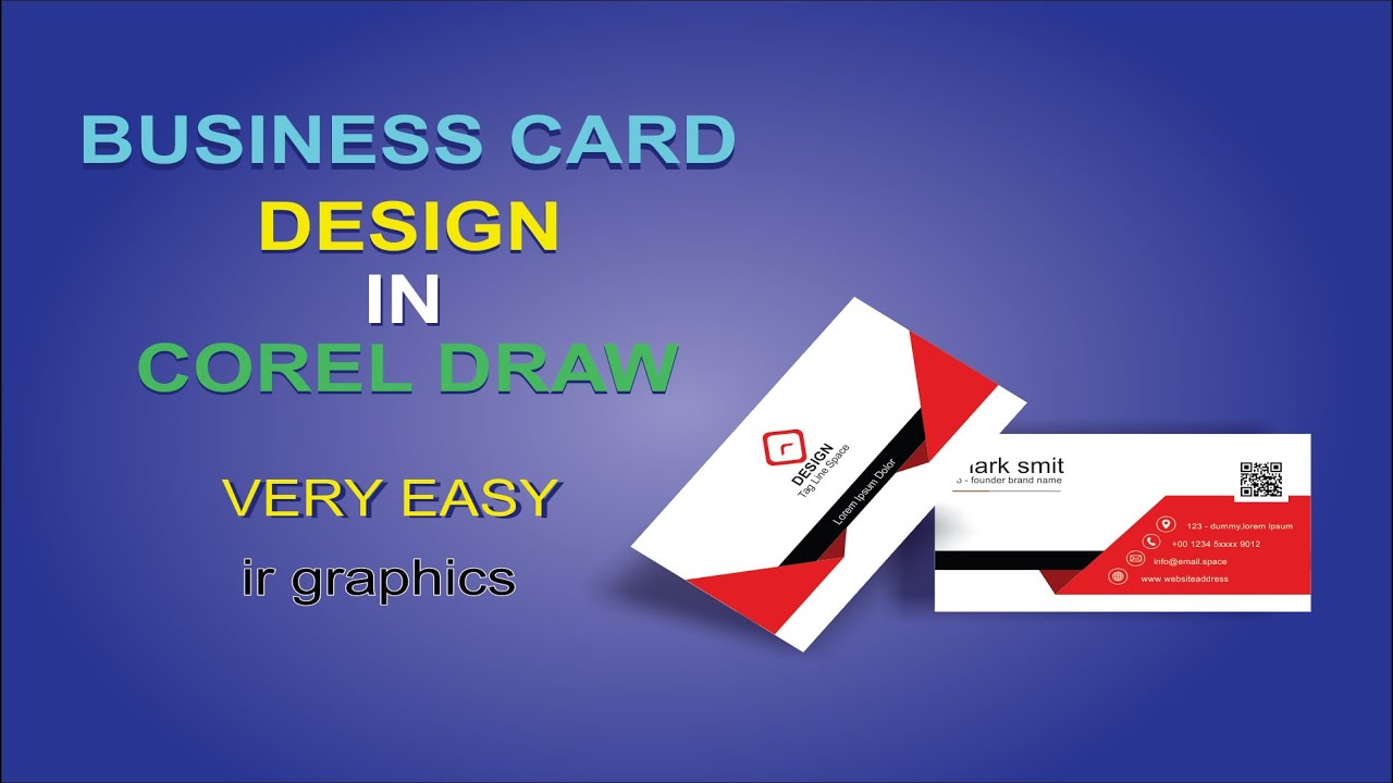 Busniss Card Design Coreldraw Tutorial -Visiting Card Design - ir ...