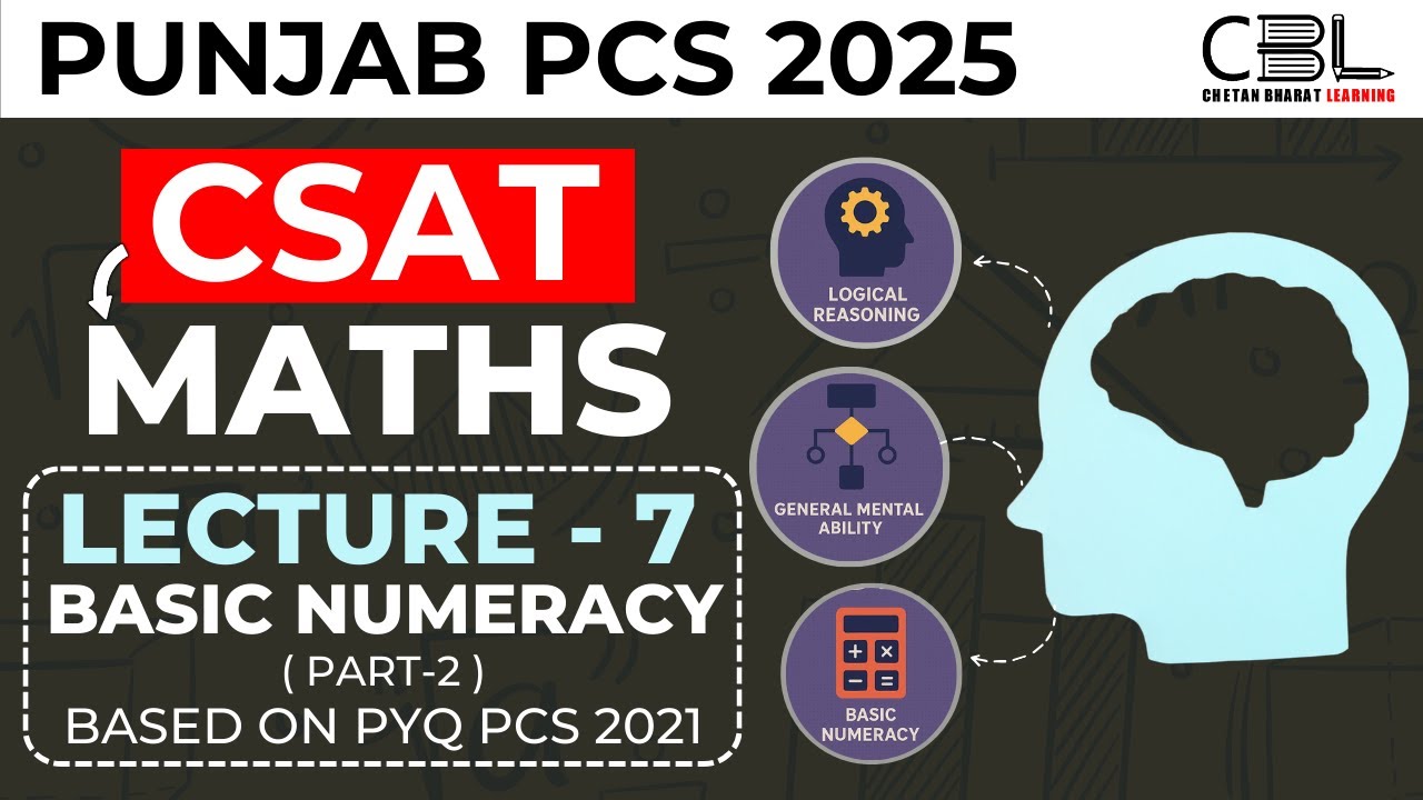 CSAT Class for Punjab PCS 2025 | Lecture 7 | PCS Prelims Preparation by ...