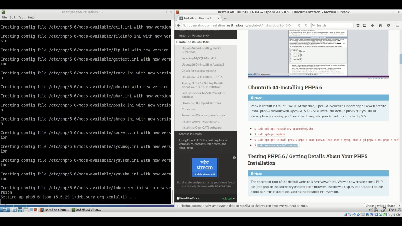 Ubuntu 16 04 OpenCATS Installation - YouTube