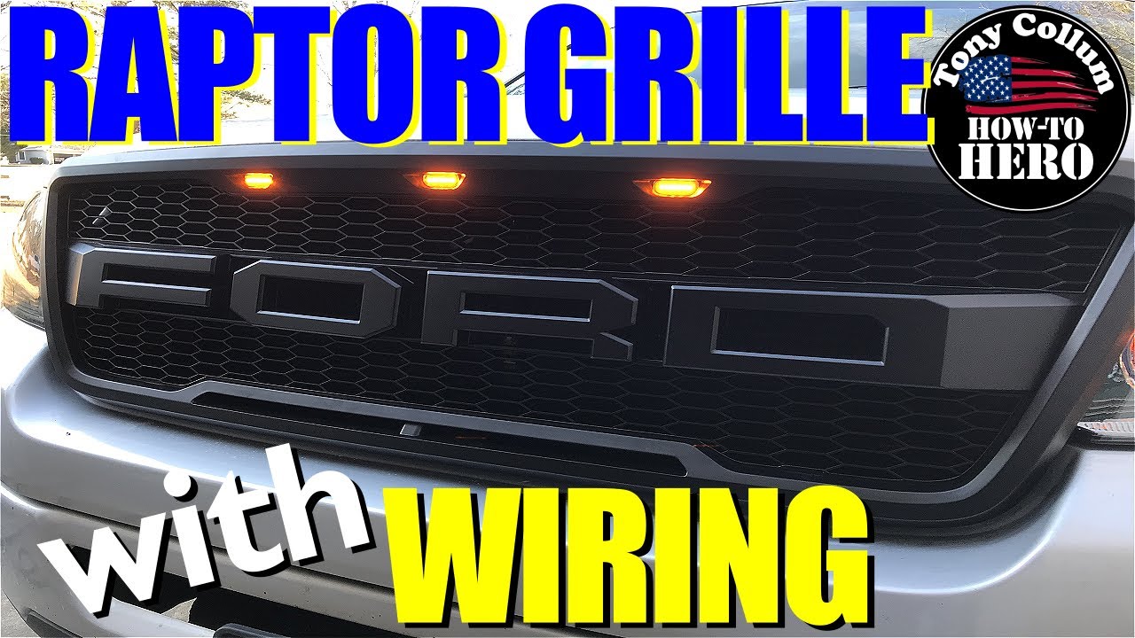 Ford RAPTOR grille Install - YouTube
