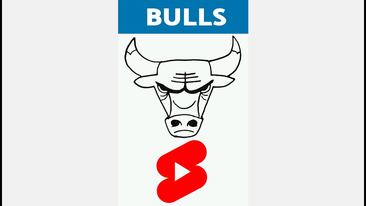 Dibuja el LOGO de los CHICAGO BULLS 🏀 #shorts #dibujo - YouTube