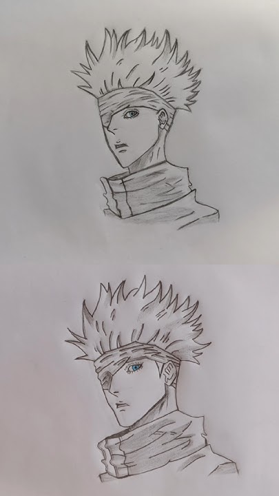 How to Draw Satoru Gojo from Jujutsu Kaisen | Realistic Pencil Sketch ...