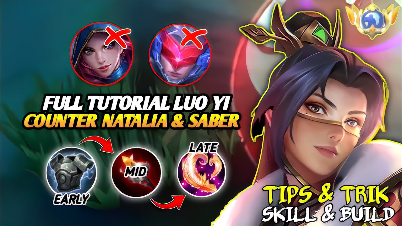 TUTORIAL LUO YI LENGKAP COUNTER NATALIA & SABER - TIPS & TRIK LUO YI ...