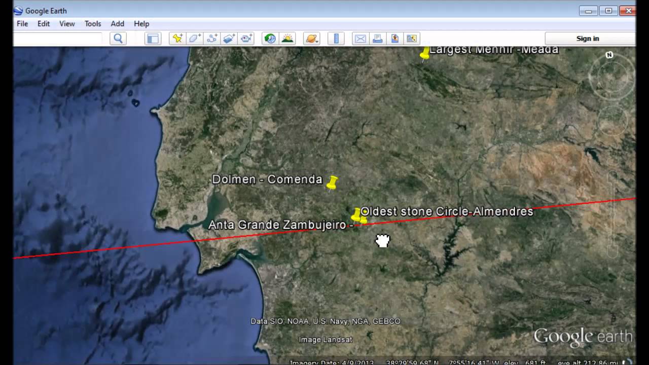 Giza-Portugal Stone Circle Alignment POINTS TO SUBMERGED LOST PYRAMID ...