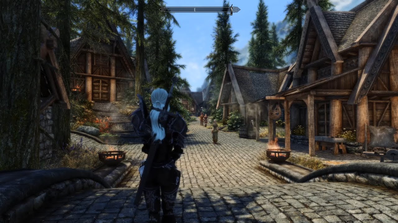 SKYRIM comparisons: Vanilla oldrim vs modded SSE - YouTube