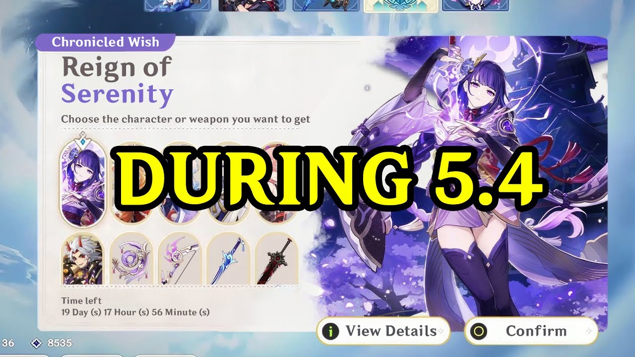 NEW UPDATE! INAZUMA CHRONICLED WISH REVEALED IN 5.4 - Genshin Impact ...