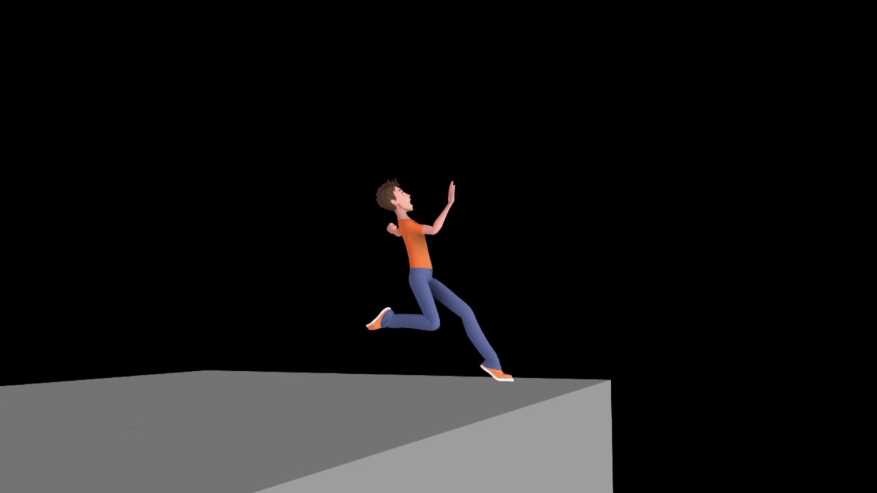 walk run jump Animation practice - YouTube