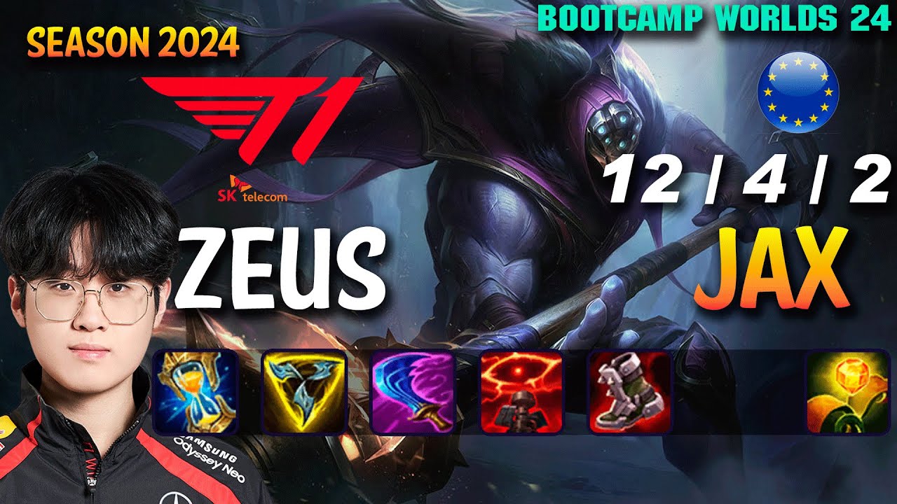 T1 Zeus JAX vs SETT Top - Patch 14.19 EUW Ranked WORLDS 2024 Bootcamp ...