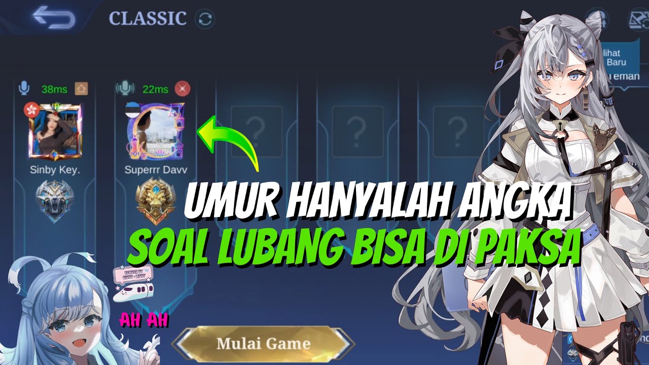PRANK JADI CEWEK DI MOBILE LEGENDS || Mobile legends indonesia - YouTube